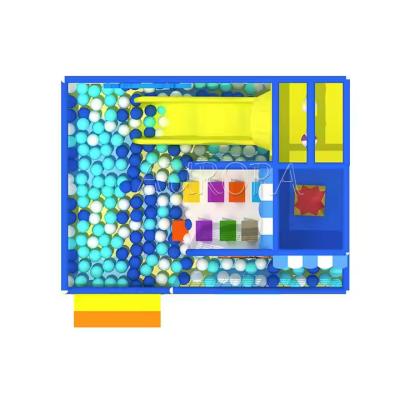 China Ocean Theme Kids Indoor Playground Equipment And Slide Set Customizable Size for sale