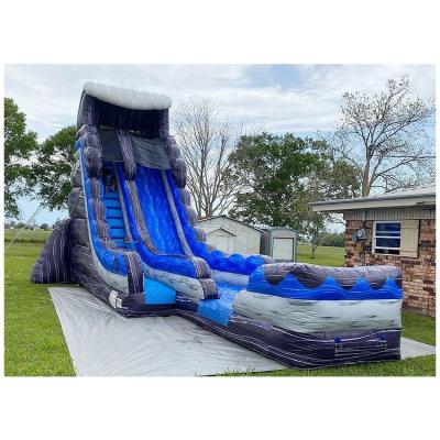 China Factory Price Customized Inflatable Water Slide Inflatable Pool With Slide Red for sale