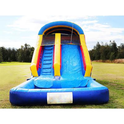 China Bounce Obstacle Inflatable Water Slides For Pool Double Lane Colorful Adults Games for sale