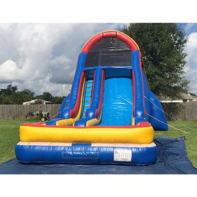 China Tarpaulin Giant Inflatable Slides And Water Slides For Kids Party 0.55mm Pvc for sale