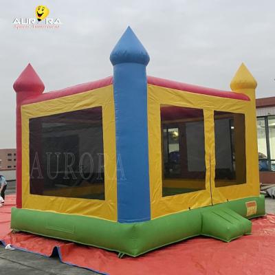 중국 공기 펌프와 함께 점프 펌플 붐스 하우스 노란색 파란색 녹색 빨간색 판매용