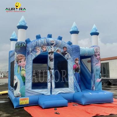 China Backyard Inflatable Moonwalk Bounce House Frozen Jumping Inflatable Bouncer Castle for sale