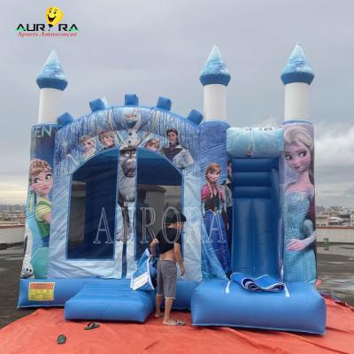 China Backyard Inflatable Moonwalk Bounce House Frozen Jumping Inflatable Bouncer Castle for sale