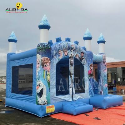 China Backyard Inflatable Moonwalk Bounce House Frozen Jumping Inflatable Bouncer Castle for sale