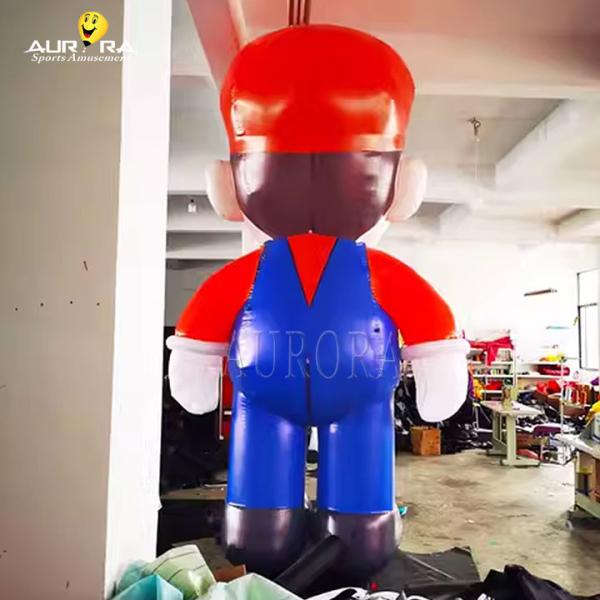 Quality Custom Promotional Advertising Inflatables Man Mario Cartoon Models For Children for sale