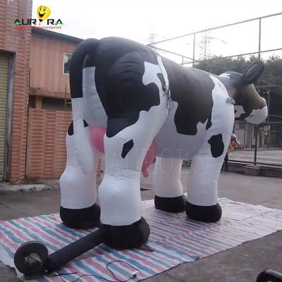 China 5m Length Giant Advertising Inflatables Dairy Cow For Promotion Exhibition for sale