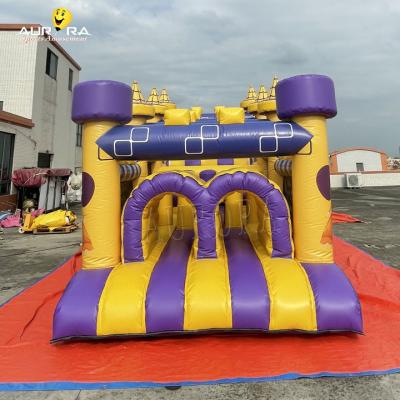 China Custom Commercial Inflatable Obstacle Course With Slide Waterproof Diversified Design for sale