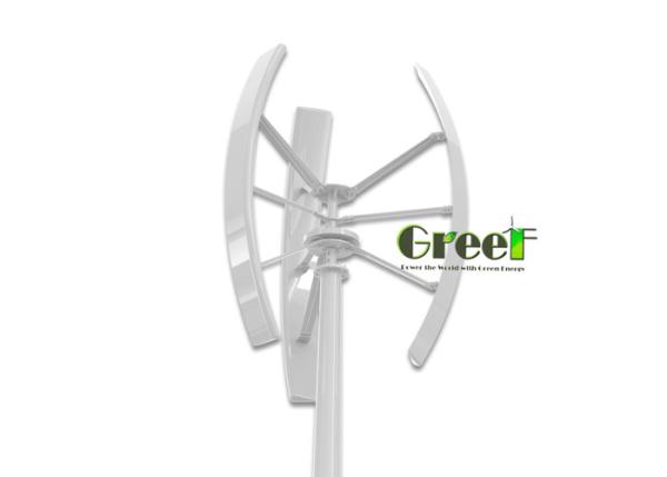 Quality Micro Vawt Wind Turbine Low Start Wind Speed Low Noise 8m Tower Height for sale