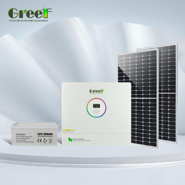 Quality 5KW 10kw On Grid Off Grid Solar Energy System With Storage Battery For Home Use for sale