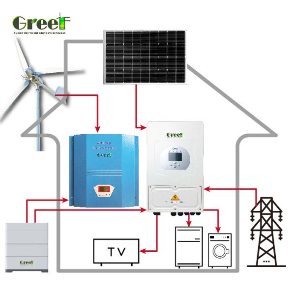 Quality LCD Display Hybrid Generator with 230vac Rated Output Voltage for sale