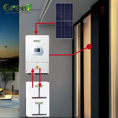 China 98% Effizienz Hybrid-Solarsystem 8Kw-10Kw Nennleistung Photovoltaik-Panel-Installation zu verkaufen