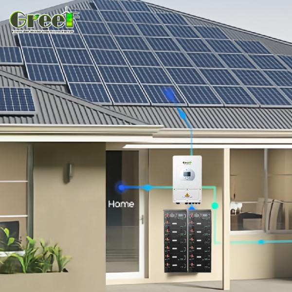 Quality LCD Display 5kW PV Solar System 5000W Load Power Hybrid Solar System with Remote for sale