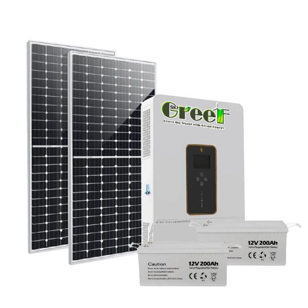 Quality 230vac Single Phase Hybrid Solar System With Pure Sine Wave Inverter And LCD for sale
