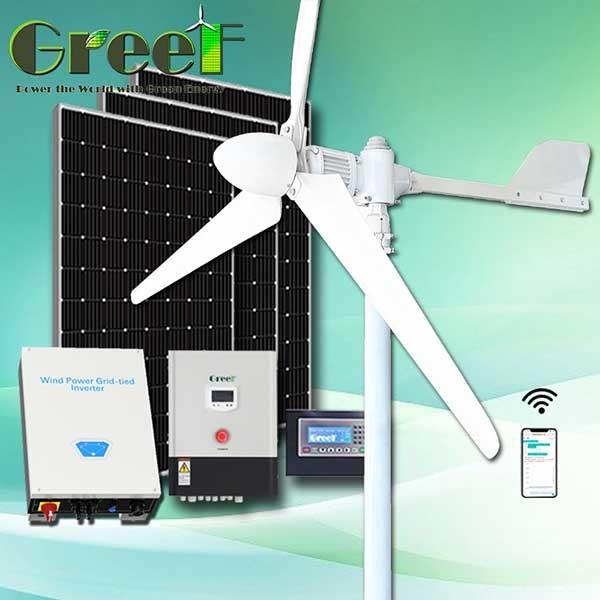 Quality 2KW Wind Turbine Generator Complete Hybrid Off And On Grid System for sale