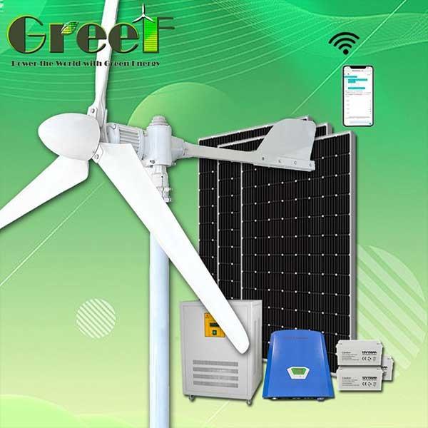 China 10KW On Grid Energy Complete Hybrid Wind Generator Made In China supplier