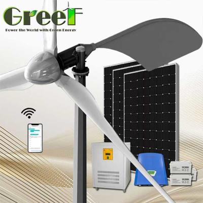 China 5KW GREEF Energy Horizontal Axis Wind Turbine System Complete Kit for sale