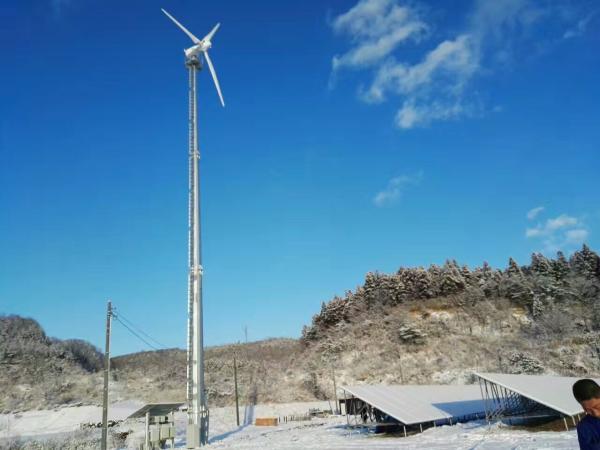 Quality Off Grid Folding Tower Pitch Control Wind Turbine 30KW For Telecom Sites for sale