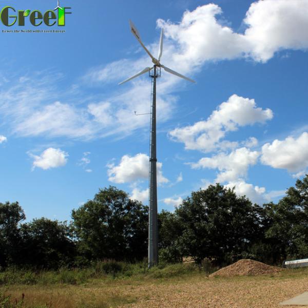 Quality Shaft Pitch Control Horizontal Axis Wind Turbine Home Charge System 5kw 10kw for sale