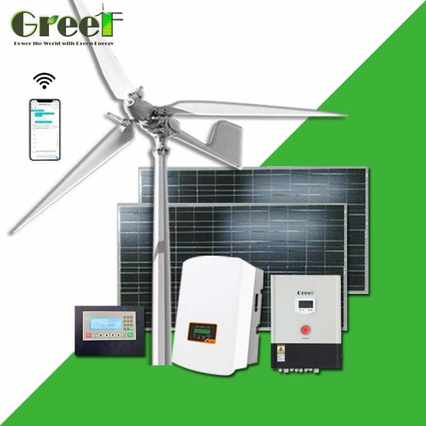 Quality Small Grid Tie Inverter Wind Turbine Generator Low Rpm 5kw For Home for sale