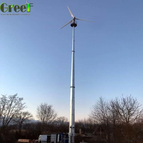 Quality Low Speed Start Up Pitch Control Hybrid Wind Solar Turbine High Output 20kw for sale