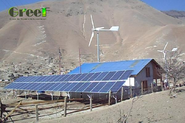 Quality 5kw Residential Solar Power System Pitch Control Horizontal Wind Turbine for sale