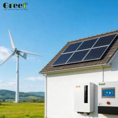 China Ground Mounting Hybrid Solar and Wind Renewable Energy System Supporting Operating Altitude 4000 for Remote Locations for sale
