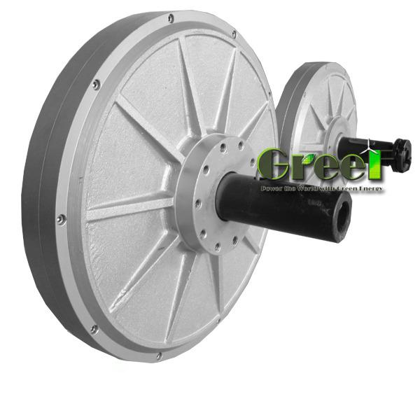 Quality High Efficiency Coreless Permanent Magnet Generator with Aluminum Alloy Shell and Low Noise Operation for Microgrid Systems for sale