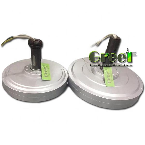 Quality High Efficiency (>92%) Coreless Permanent Magnet Generator with Low Start Torque (<0.03N/M) and Axial Flux Design for sale