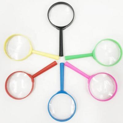 China High Quality Plastic Toy Magnifier Wholesale Hot Sale Cheap Colorful Acrylic Magnifying Glass for Kids for sale