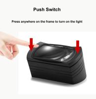 China Amazon 2.5X Desktop LED Magnifying Glass Push Switch with Light for Reading for sale
