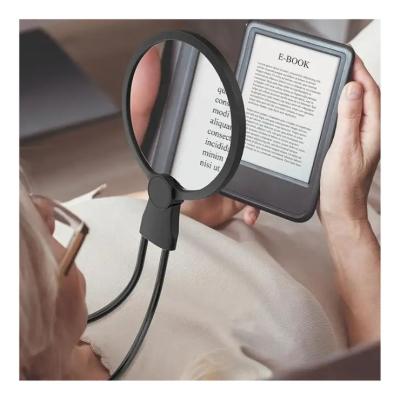 China Magnetic Design 3 in 1 Handheld Tabletop Neck Wear Digital LED Lighted 130mm Gooseneck Magnifier for sale