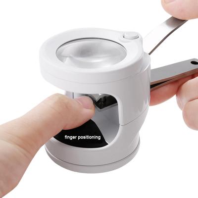 China Factory Direct Sales Nail Clippers Light Magnifier Stainless Steel Toenail Cutter Nail File Polish Base for Elderly for Fingers for sale