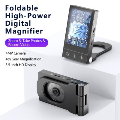 China Foldable Electronic Magnifier with 3.5-inch TFT Lens UV for Precision Inspection for sale