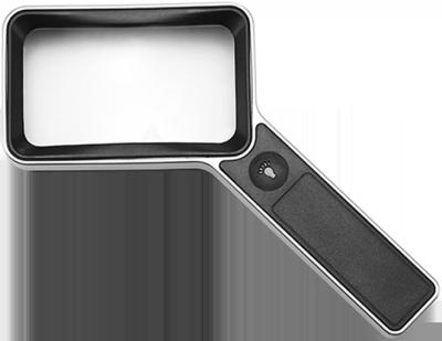China 3 Light Dimmable Rechargeable Screen Magnifier LED ABS K9 Lens Touch Control 10 Min Auto Off Ergonomic Handle for sale