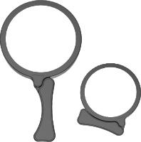 China Portable Handheld LED Magnifier with Hall Sensor White LED Light Source For Reading for sale