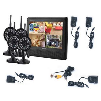 China 7 inch 4CH digital ip wireless security camera with DVR system and video for sale