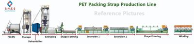China Línea de producción de tiras de PET personalizables y versátiles para anchura de tiras 9-32 mm for sale