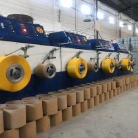 China Semi Automatic Double Station PP Strapping Band Winding Machine for sale