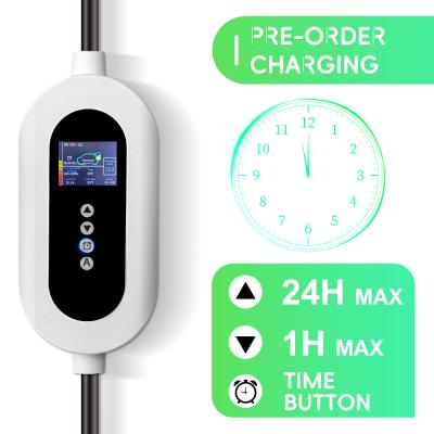 China 32A 7kw Type 2 Smart Display EV Portable Power Bank With APP Control for sale