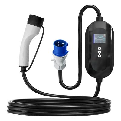 China APP Control 7kw Portable Ev Charger 32A 1 Phase Home Fast Car Charging for sale
