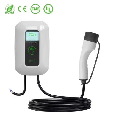 China IP66 Type 2 11kw 16A Smart Charging Custom Cables 3 Phase Wall Box EV Charger for sale