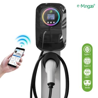 China 11kw 16A Type 2 Mode 3 Fast Charging Smart EV Charger For Electric Car for sale