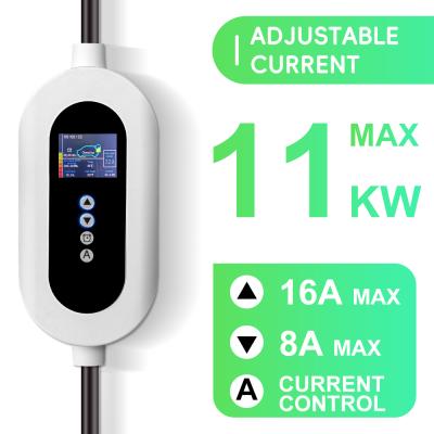 China Smart Portable EV Charger GB/T 11kW 16A Red Industrial Plug For Electric Car for sale