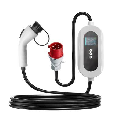 China E-mingze GBT 11kw/16A 3 Phase Mode 2 APP WIFI Smart Ev Charger for sale