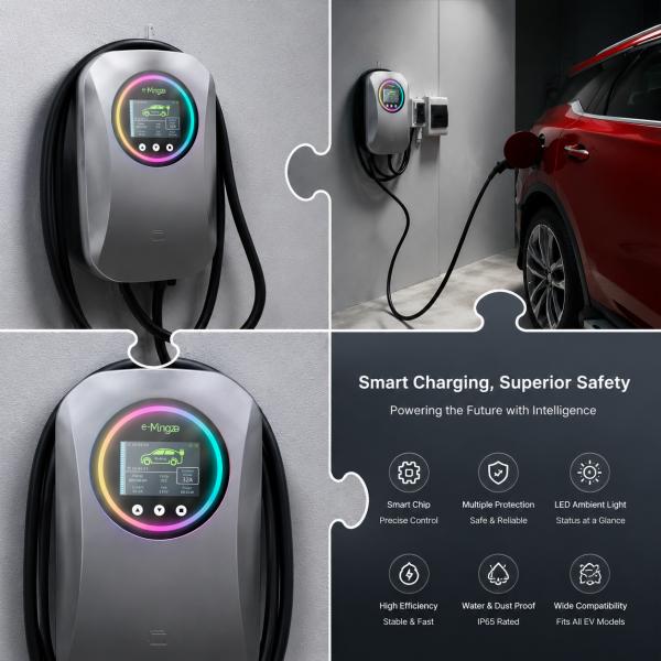 Quality OEM ODM GB/T Electric Car Charging Stations 7KW 11KW 22KW Wall Mounted AC Charger for sale