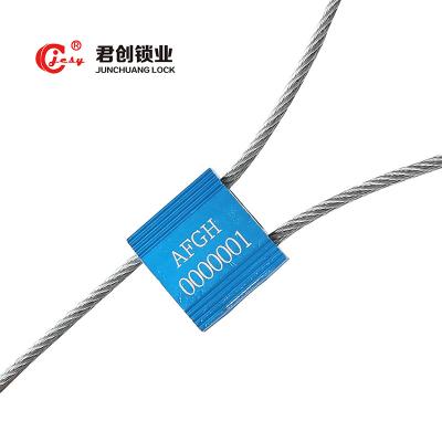 China Factory security electronic pull tight steel cabel lock seal with logo for sale