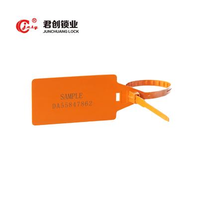 China High Security Bank Money Plastic Seal with barcode for tamper evidence for sale