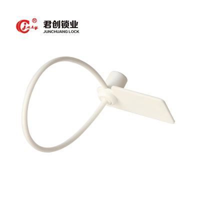 China Adjustable pull tight plastic security seal for drums in any colors with laser printed for sale