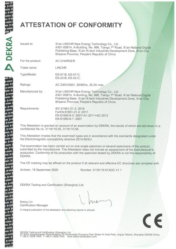 CE - LINCHR NEW ENERGY