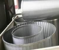 China Wedge Wire Screen Cylinder Johnson Wire Cylindrical Screen 0.1-10mm Slot 100-1500mm Diameter for sale